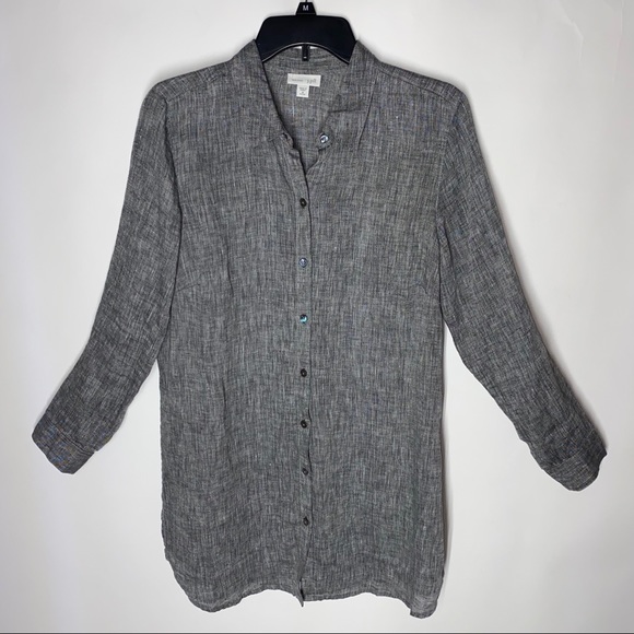 J. Jill | Tops | New J Jill Linen Yard Dyed Tunic Cottagecore Mp | Poshmark